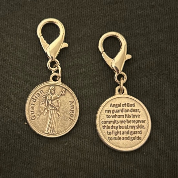 Gaurdian Angel | Accessories | Silver Guardian Angel Coin Keychain Clip ...